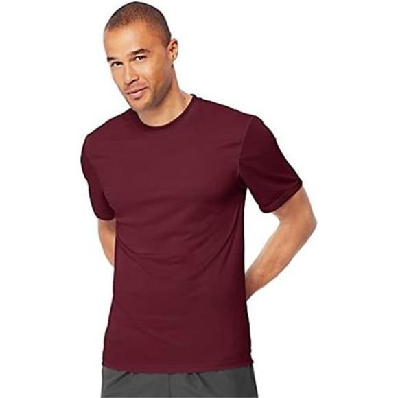 Hanes | Shirts | Hanes Cool Dri Tagless Mens Tshirt Maroon Xxxlarge ...